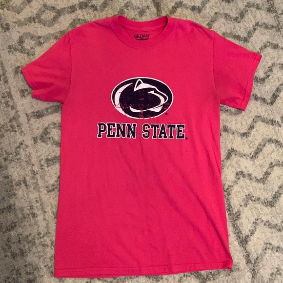Gildan | Tops | Gildan Rustic Looking Pink Penn State Shirt | Poshmark
